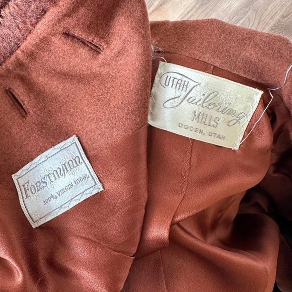 Jackets & Coats | 194s Utah Woolen Mills Forstmann Wool Flannel Full ...